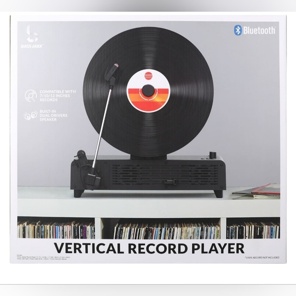 Bass Jaxx | Portable Audio & Video | Vertical Record Player Bluetooth ...